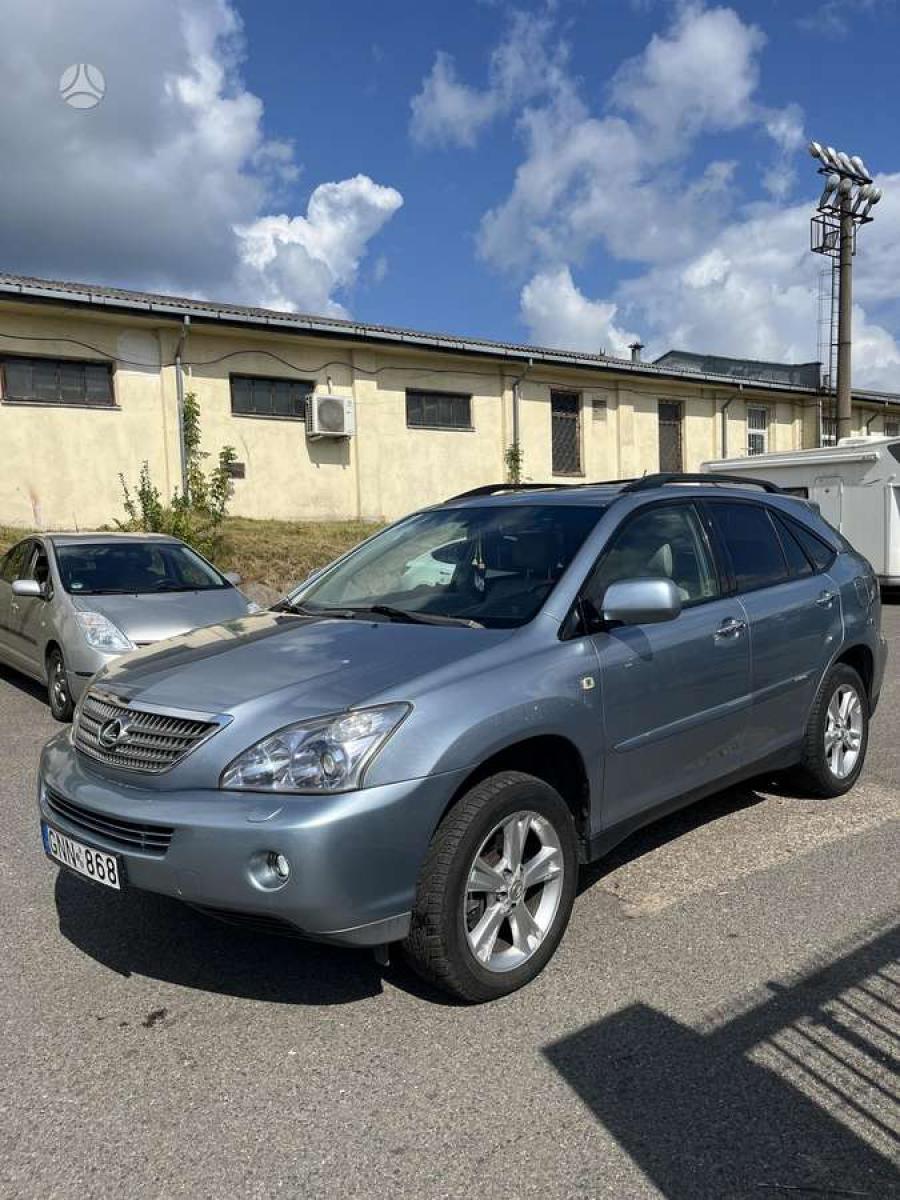 Grey Lexus RX 400h 2008 in Vilnius, with an engine capacity of 3.30 L and mileage of 240 thousand km for 5600 €, photo 6 on AUTOMOTO.COM.LV