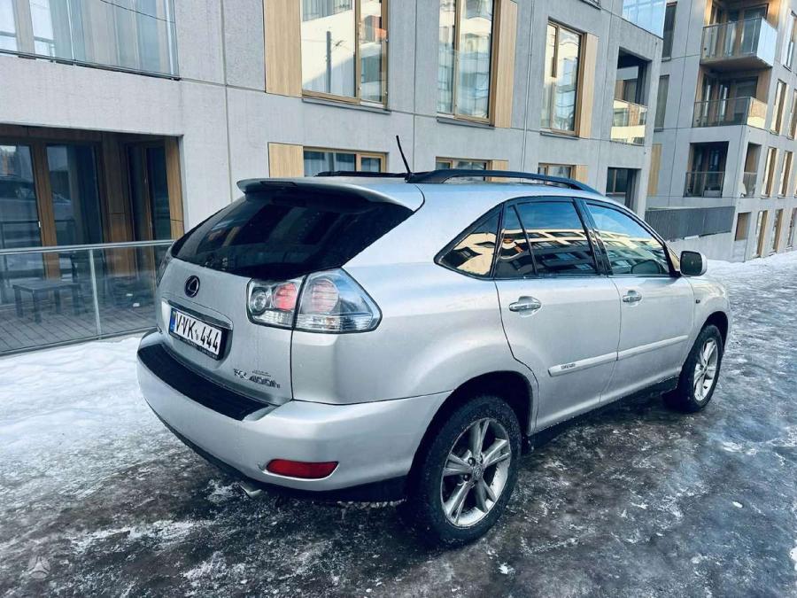 Grey Lexus RX 400h 2009 in Vilnius, with an engine capacity of 3.30 L and mileage of 187 thousand km for 6300 €, photo 2 on AUTOMOTO.COM.LV