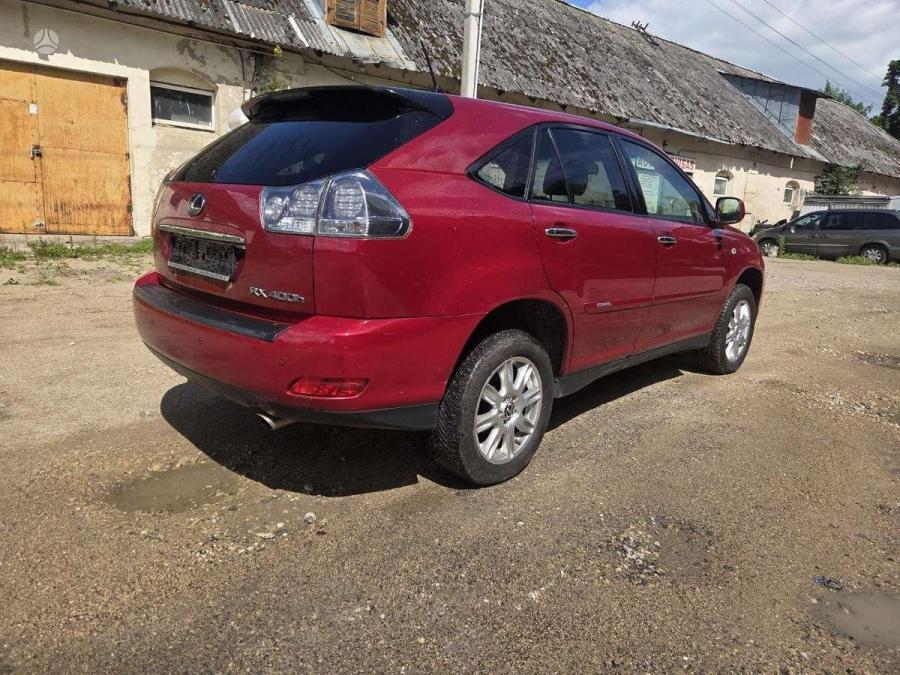 Red Lexus RX 400h 2008 in Vilnius, with an engine capacity of 3.31 L and mileage of 228 thousand km for 5750 €, photo 6 on AUTOMOTO.COM.LV