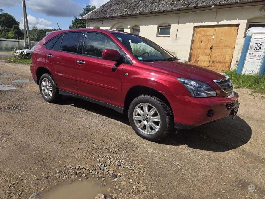 Red Lexus RX 400h 2008 in Vilnius, with an engine capacity of 3.31 L and mileage of 228 thousand km for 5750 €, photo 9 on AUTOMOTO.COM.LV