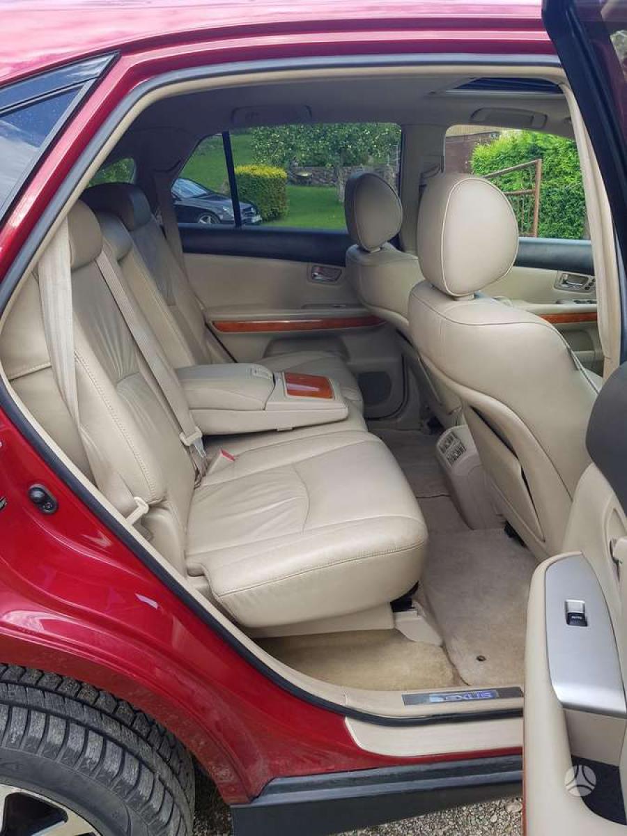 Red Lexus RX 400h 2008 in Vilnius, with an engine capacity of 3.31 L and mileage of 261 thousand km for 7500 €, photo 11 on AUTOMOTO.COM.LV
