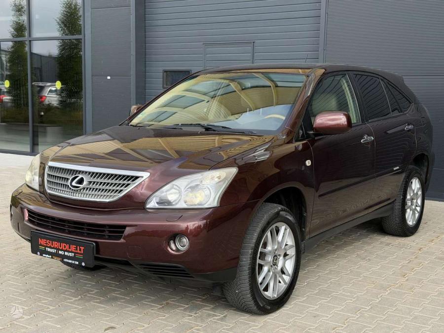 Red Lexus RX 400h 2008 in Vilnius, with an engine capacity of 3.31 L and mileage of 199 thousand km for 8999 €, photo 3 on AUTOMOTO.COM.LV