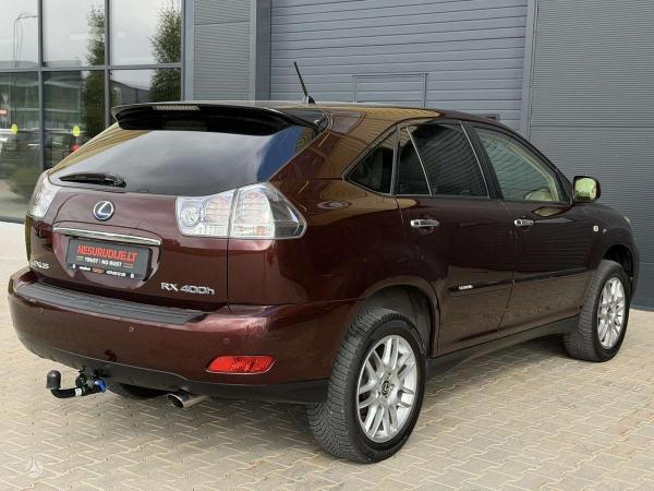 Red Lexus RX 400h 2008 in Vilnius, with an engine capacity of 3.31 L and mileage of 199 thousand km for 8999 €, photo 5 on AUTOMOTO.COM.LV