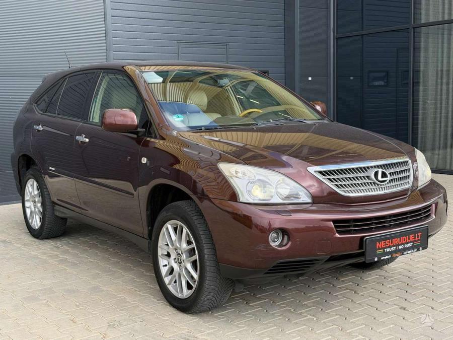 Red Lexus RX 400h 2008 in Vilnius, with an engine capacity of 3.31 L and mileage of 199 thousand km for 8999 €, photo 6 on AUTOMOTO.COM.LV