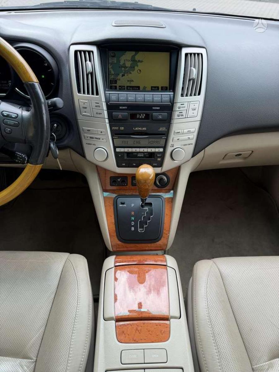 Red Lexus RX 400h 2008 in Vilnius, with an engine capacity of 3.31 L and mileage of 199 thousand km for 8999 €, photo 12 on AUTOMOTO.COM.LV