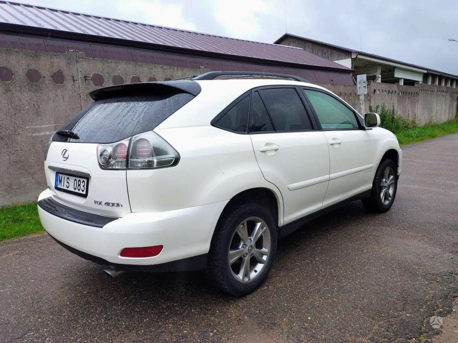 White Lexus RX 400h 2006 in Vilnius, with an engine capacity of 3.30 L and mileage of 193 thousand km for 3800 €, photo 1 on AUTOMOTO.COM.LV