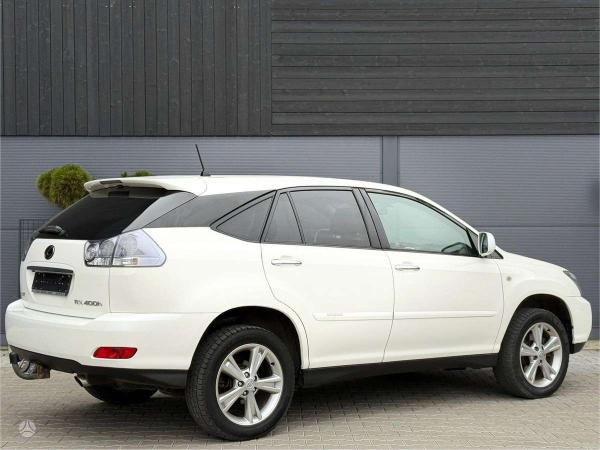 White Lexus RX 400h 2008 in Siauliai, with an engine capacity of 3.31 L and mileage of 267 thousand km for 7350 €, photo 5 on AUTOMOTO.COM.LV