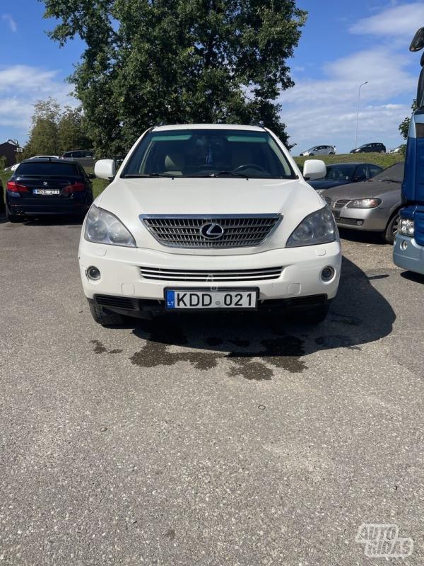Balts Lexus RX 400h 2008 Kauņa, ar dzinēja tilpumu 3.30 L un nobraukumu 440 tūkst. km par 3800 €, foto 1 vietnē AUTOMOTO.COM.LV
