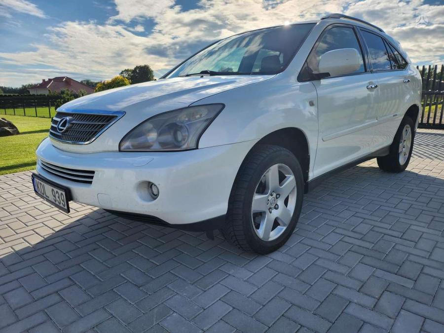 Balts Lexus RX 400h 2008 Viļņa, ar dzinēja tilpumu 3.30 L un nobraukumu 368 tūkst. km par 5950 €, foto 3 vietnē AUTOMOTO.COM.LV
