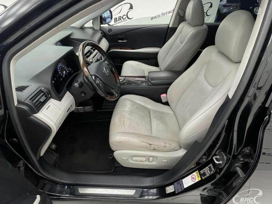 Black Lexus RX 450h 2009 in Vilnius, with an engine capacity of 3.46 L and mileage of 258 thousand km for 9500 €, photo 19 on AUTOMOTO.COM.LV