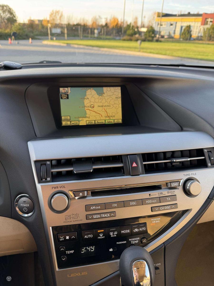 Black Lexus RX 450h 2009 in Telschi, with an engine capacity of 3.46 L and mileage of 270 thousand km for 10300 €, photo 27 on AUTOMOTO.COM.LV