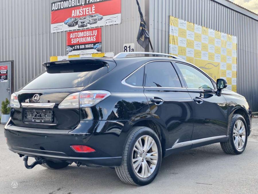 Melns Lexus RX 450h 2010 Šauļi, ar dzinēja tilpumu 3.46 L un nobraukumu 313 tūkst. km par 10900 €, foto 9 vietnē AUTOMOTO.COM.LV