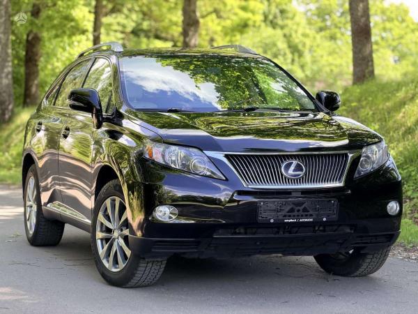 Black Lexus RX 450h 2011 in Utena, with an engine capacity of 3.46 L and mileage of 162 thousand km for 12990 €, photo 2 on AUTOMOTO.COM.LV