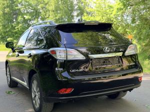Black Lexus RX 450h 2011 in Vilnius, with an engine capacity of 3.46 L and mileage of 162 thousand km for 13250 €, photo 11 on AUTOMOTO.COM.LV