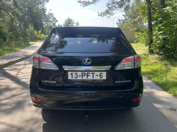 Black Lexus RX 450h 2011 in Vilnius, with an engine capacity of 3.46 L and mileage of 283 thousand km for 12750 €, photo 6 on AUTOMOTO.COM.LV