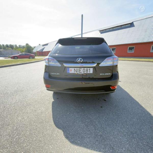 Black Lexus RX 450h 2011 in Vilnius, with an engine capacity of 3.46 L and mileage of 292 thousand km for 11300 €, photo 8 on AUTOMOTO.COM.LV