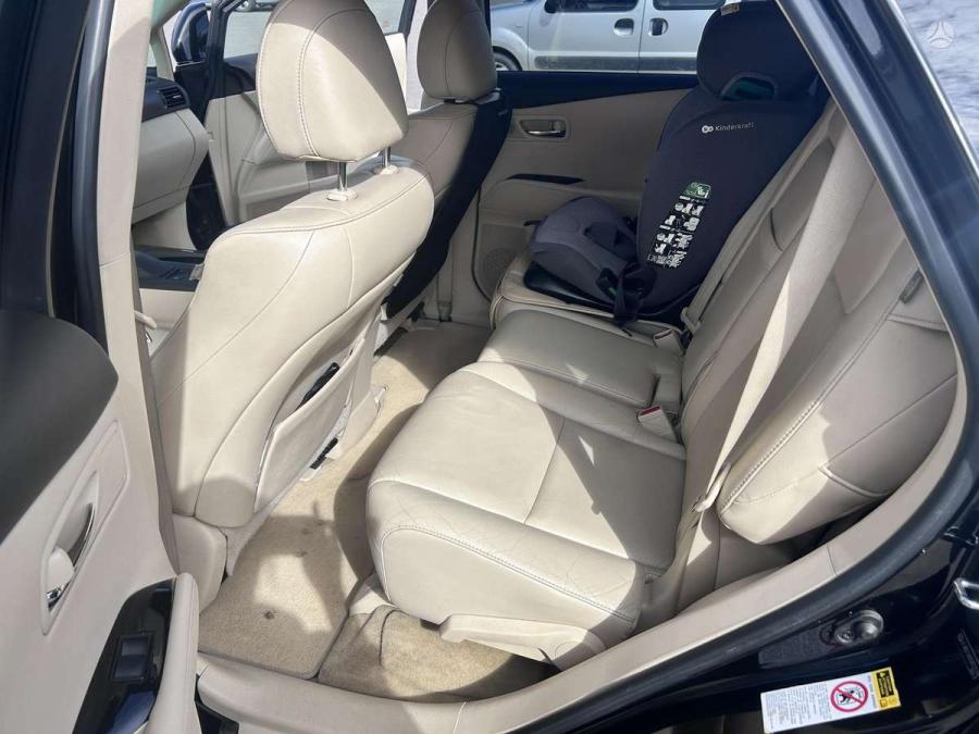 Black Lexus RX 450h 2011 in Vilnius, with an engine capacity of 3.46 L and mileage of 185 thousand km for 13900 €, photo 11 on AUTOMOTO.COM.LV