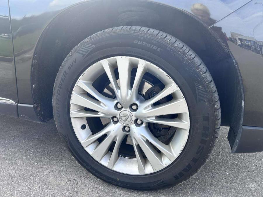 Black Lexus RX 450h 2011 in Vilnius, with an engine capacity of 3.46 L and mileage of 185 thousand km for 13900 €, photo 18 on AUTOMOTO.COM.LV