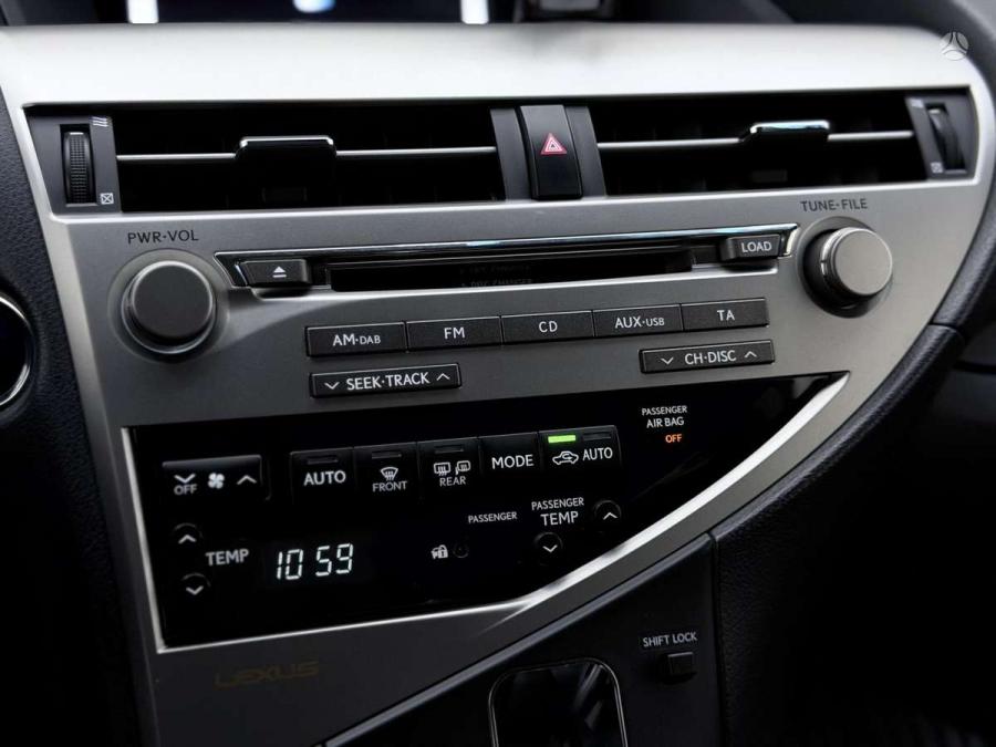 Черный Лексус RX 450h 2012 в Вильнюс, объемом двигателя 3.46 л и пробегом 237 тыс. км за 12200 €, фото 29 на AUTOMOTO.COM.LV