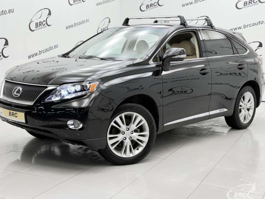 Black Lexus RX 450h 2012 in Vilnius, with an engine capacity of 3.46 L and mileage of 351 thousand km for 7900 €, photo 1 on AUTOMOTO.COM.LV