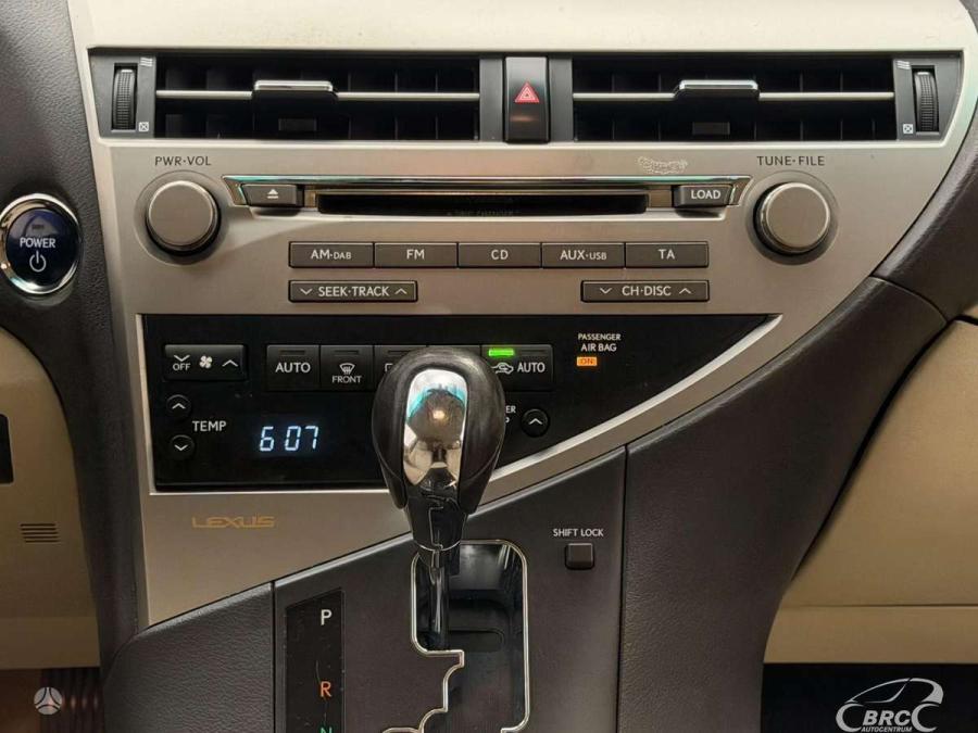 Black Lexus RX 450h 2012 in Vilnius, with an engine capacity of 3.46 L and mileage of 351 thousand km for 7900 €, photo 20 on AUTOMOTO.COM.LV