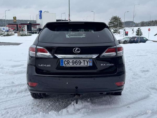 Black Lexus RX 450h 2013 in Vilnius, with an engine capacity of 3.46 L and mileage of 290 thousand km for 12950 €, photo 6 on AUTOMOTO.COM.LV