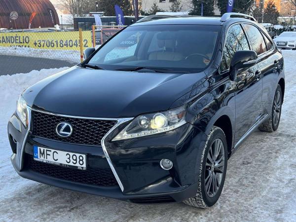 Melns Lexus RX 450h 2013 Viļņa, ar dzinēja tilpumu 3.46 L un nobraukumu 254 tūkst. km par 13700 €, foto 1 vietnē AUTOMOTO.COM.LV
