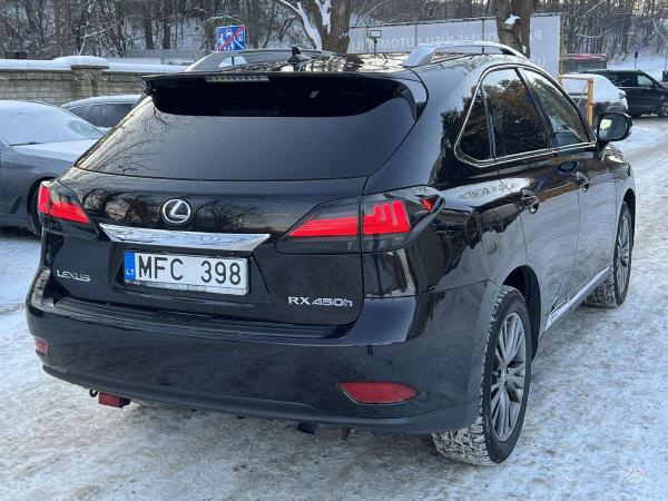 Melns Lexus RX 450h 2013 Viļņa, ar dzinēja tilpumu 3.46 L un nobraukumu 254 tūkst. km par 13700 €, foto 5 vietnē AUTOMOTO.COM.LV