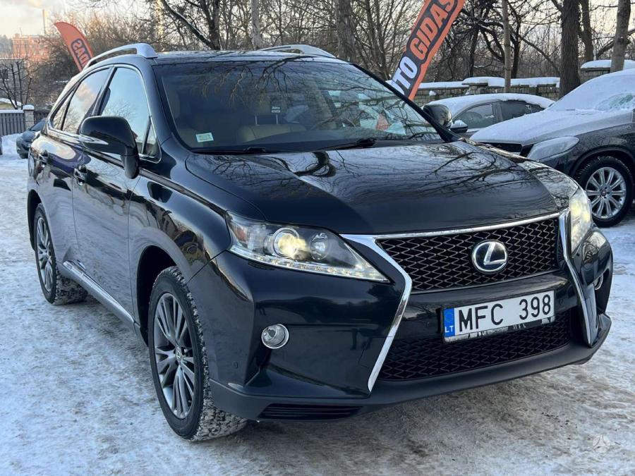 Melns Lexus RX 450h 2013 Viļņa, ar dzinēja tilpumu 3.46 L un nobraukumu 254 tūkst. km par 13700 €, foto 6 vietnē AUTOMOTO.COM.LV