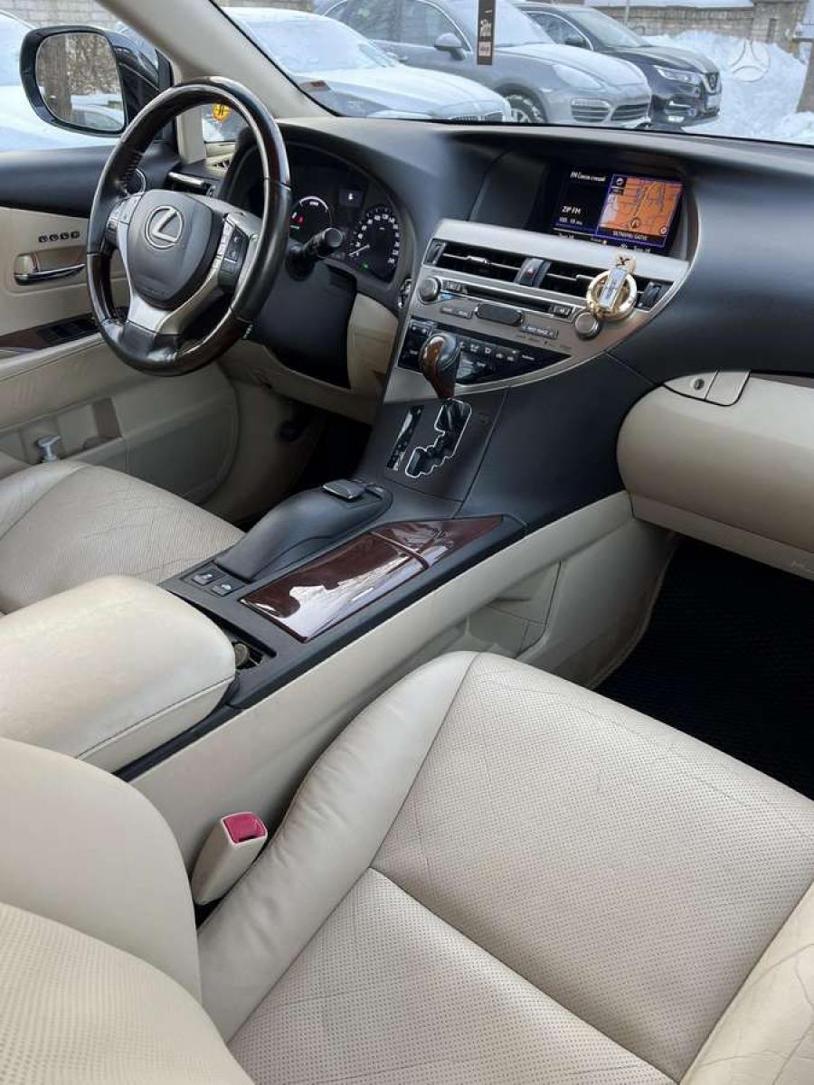 Melns Lexus RX 450h 2013 Viļņa, ar dzinēja tilpumu 3.46 L un nobraukumu 254 tūkst. km par 13700 €, foto 8 vietnē AUTOMOTO.COM.LV