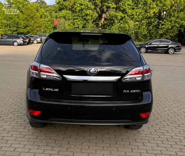 Melns Lexus RX 450h 2013 Viļņa, ar dzinēja tilpumu 3.50 L un nobraukumu 169 tūkst. km par 15850 €, foto 6 vietnē AUTOMOTO.COM.LV