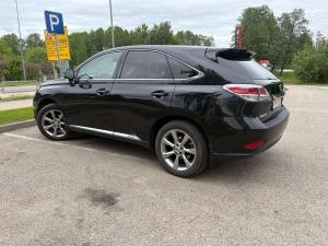 Black Lexus RX 450h 2013 in Vilnius, with an engine capacity of 3.46 L and mileage of 251 thousand km for 16698 €, photo 12 on AUTOMOTO.COM.LV