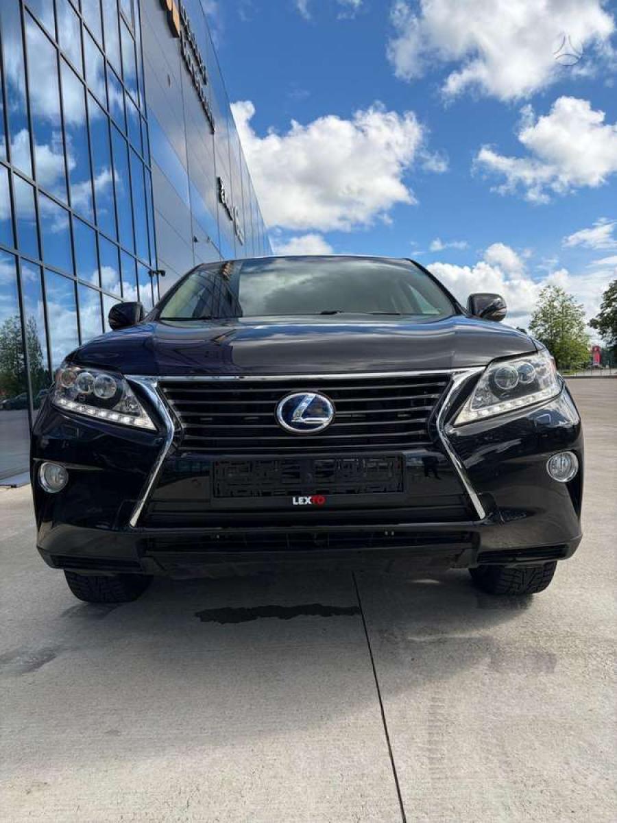 Black Lexus RX 450h 2014 in Panevezys, with an engine capacity of 3.46 L and mileage of 194 thousand km for 15600 €, photo 6 on AUTOMOTO.COM.LV