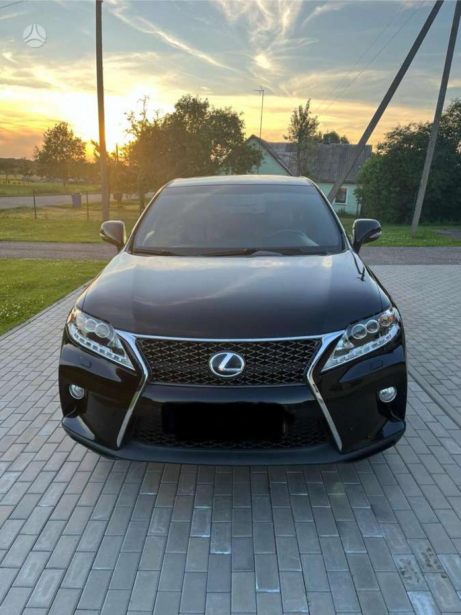 Black Lexus RX 450h 2014 in Prienai, with an engine capacity of 3.46 L and mileage of 287 thousand km for 17600 €, photo 3 on AUTOMOTO.COM.LV