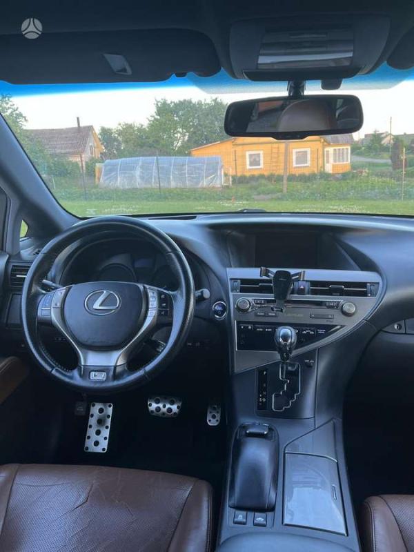 Black Lexus RX 450h 2014 in Prienai, with an engine capacity of 3.46 L and mileage of 287 thousand km for 17600 €, photo 7 on AUTOMOTO.COM.LV