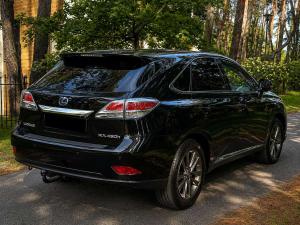 Black Lexus RX 450h 2014 in Vilnius, with an engine capacity of 3.46 L and mileage of 197 thousand km for 18700 €, photo 6 on AUTOMOTO.COM.LV