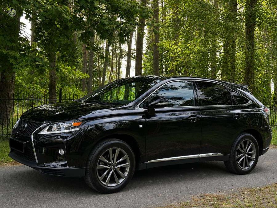 Black Lexus RX 450h 2014 in Vilnius, with an engine capacity of 3.46 L and mileage of 197 thousand km for 18700 €, photo 11 on AUTOMOTO.COM.LV