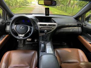Black Lexus RX 450h 2014 in Vilnius, with an engine capacity of 3.46 L and mileage of 197 thousand km for 18700 €, photo 16 on AUTOMOTO.COM.LV