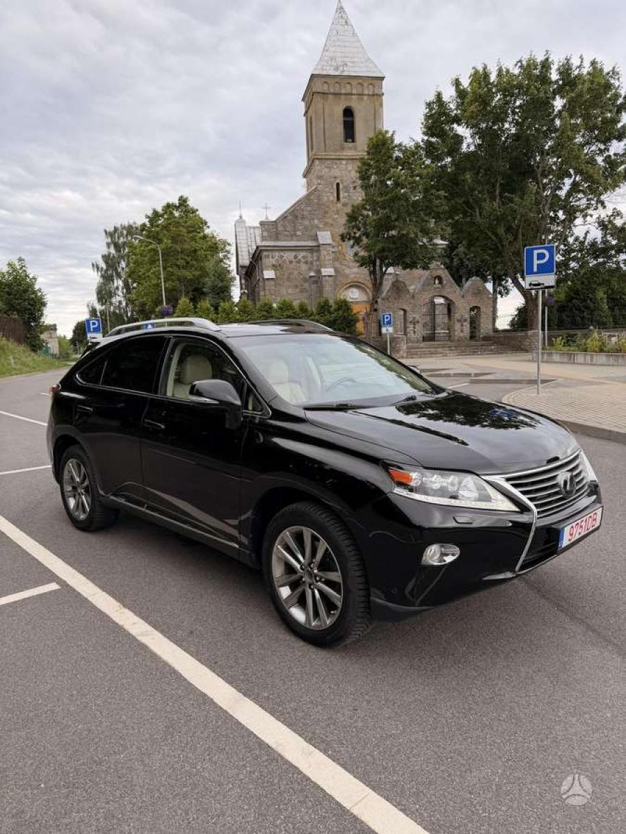 Black Lexus RX 450h 2014 in Kaunas, with an engine capacity of 3.46 L and mileage of 190 thousand km for 18000 €, photo 1 on AUTOMOTO.COM.LV