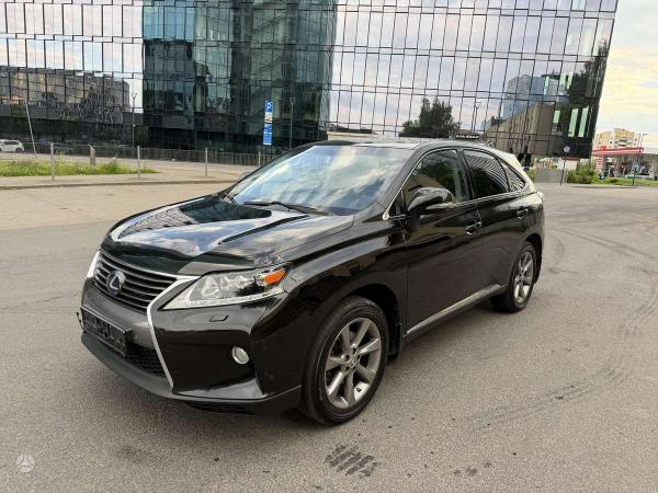 Black Lexus RX 450h 2014 in Vilnius, with an engine capacity of 3.30 L and mileage of 292 thousand km for 13200 €, photo 1 on AUTOMOTO.COM.LV