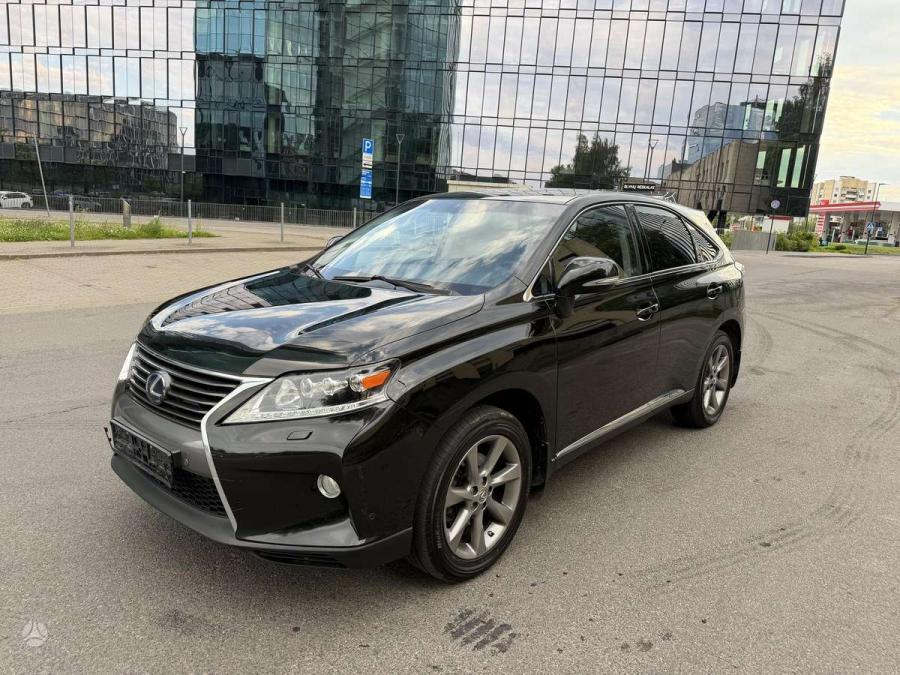 Melns Lexus RX 450h 2014 Viļņa, ar dzinēja tilpumu 3.30 L un nobraukumu 292 tūkst. km par 13200 €, foto 1 vietnē AUTOMOTO.COM.LV