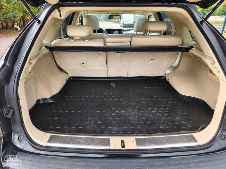 Black Lexus RX 450h 2015 in Siauliai, with an engine capacity of 3.50 L and mileage of 147 thousand km for 15900 €, photo 16 on AUTOMOTO.COM.LV