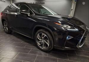 Black Lexus RX 450h 2016 in Vilnius, with an engine capacity of 3.46 L and mileage of 104 thousand km for 33000 €, photo  on AUTOMOTO.COM.LV