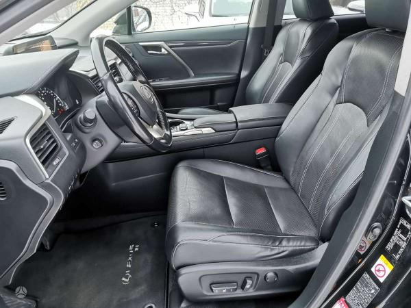 Black Lexus RX 450h 2016 in Vilnius, with an engine capacity of 3.46 L and mileage of 206 thousand km for 24900 €, photo 10 on AUTOMOTO.COM.LV