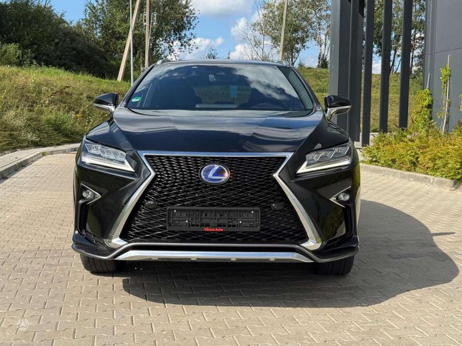Black Lexus RX 450h 2016 in Vilnius, with an engine capacity of 3.46 L and mileage of 184 thousand km for 27200 €, photo 20 on AUTOMOTO.COM.LV