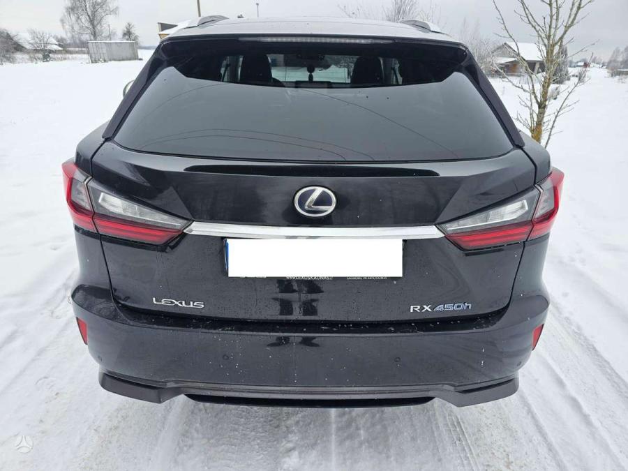 Melns Lexus RX 450h 2017 Alīta, ar dzinēja tilpumu 3.46 L un nobraukumu 207 tūkst. km par 22499 €, foto 4 vietnē AUTOMOTO.COM.LV