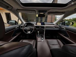 Black Lexus RX 450h 2017 in Alytus, with an engine capacity of 3.46 L and mileage of 379 thousand km for 21390 €, photo 16 on AUTOMOTO.COM.LV