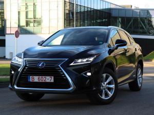 Black Lexus RX 450h 2017 in Daugavpils, with an engine capacity of 3.46 L and mileage of 213 thousand km for 25790 €, photo 5 on AUTOMOTO.COM.LV