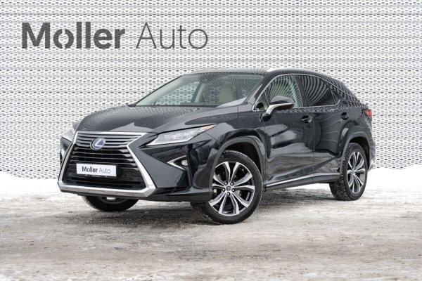 Black Lexus RX 450h 2018 in Marupe, with an engine capacity of 3.50 L and mileage of 153 thousand km for 29250 €, photo 1 on AUTOMOTO.COM.LV