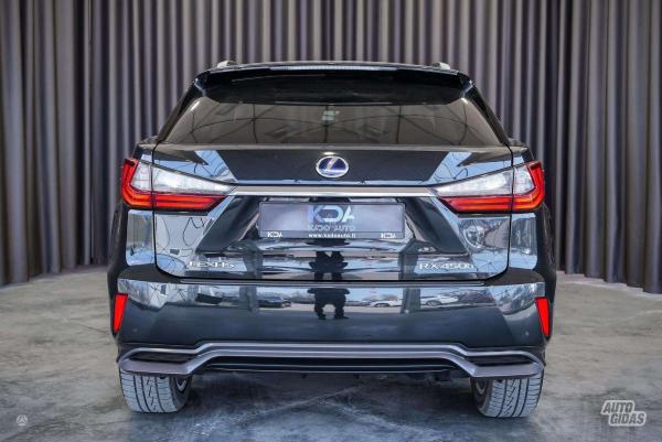 Black Lexus RX 450h 2018 in Marijampole, with an engine capacity of 3.50 L and mileage of 79 thousand km for 35950 €, photo 10 on AUTOMOTO.COM.LV